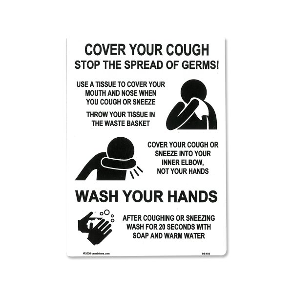 Cover Your Cough Sticker