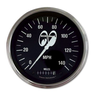 MOON Mini Tachometer Black 8000rpm