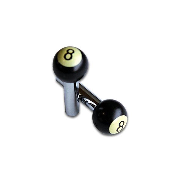 8 Ball Door lock Knob Black