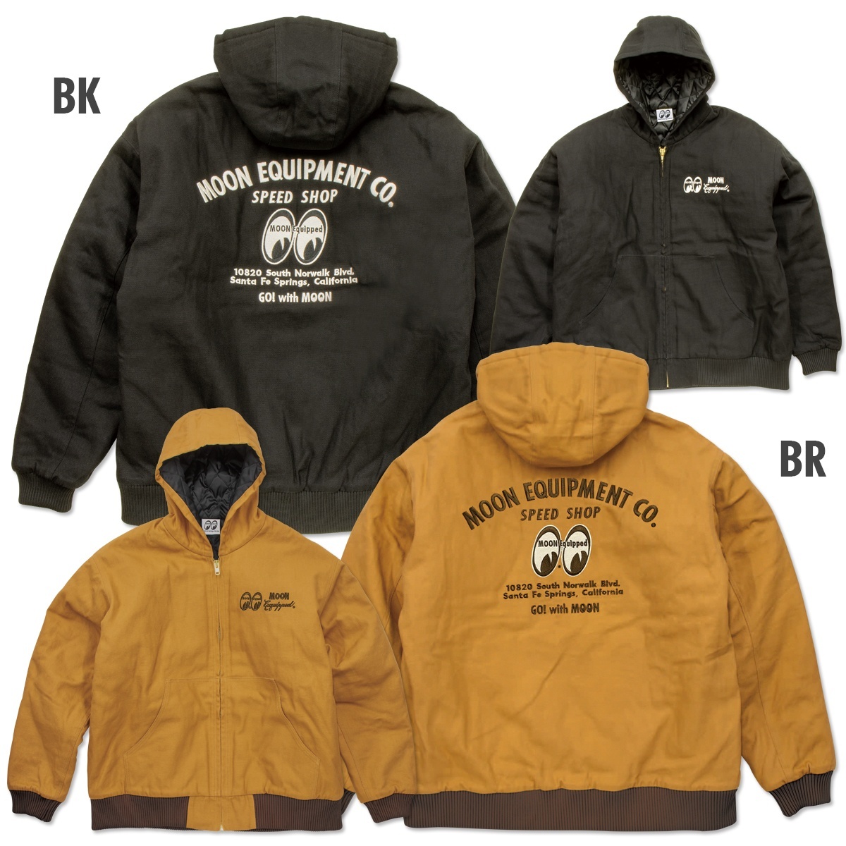 MOON Equipment Co. Speed Shop Duck Zip Hoodie